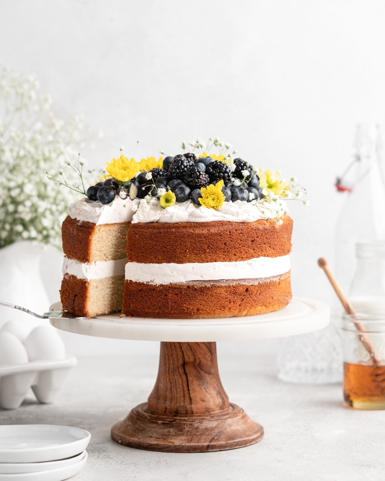 Honey Chamomile Cake - Food Duchess