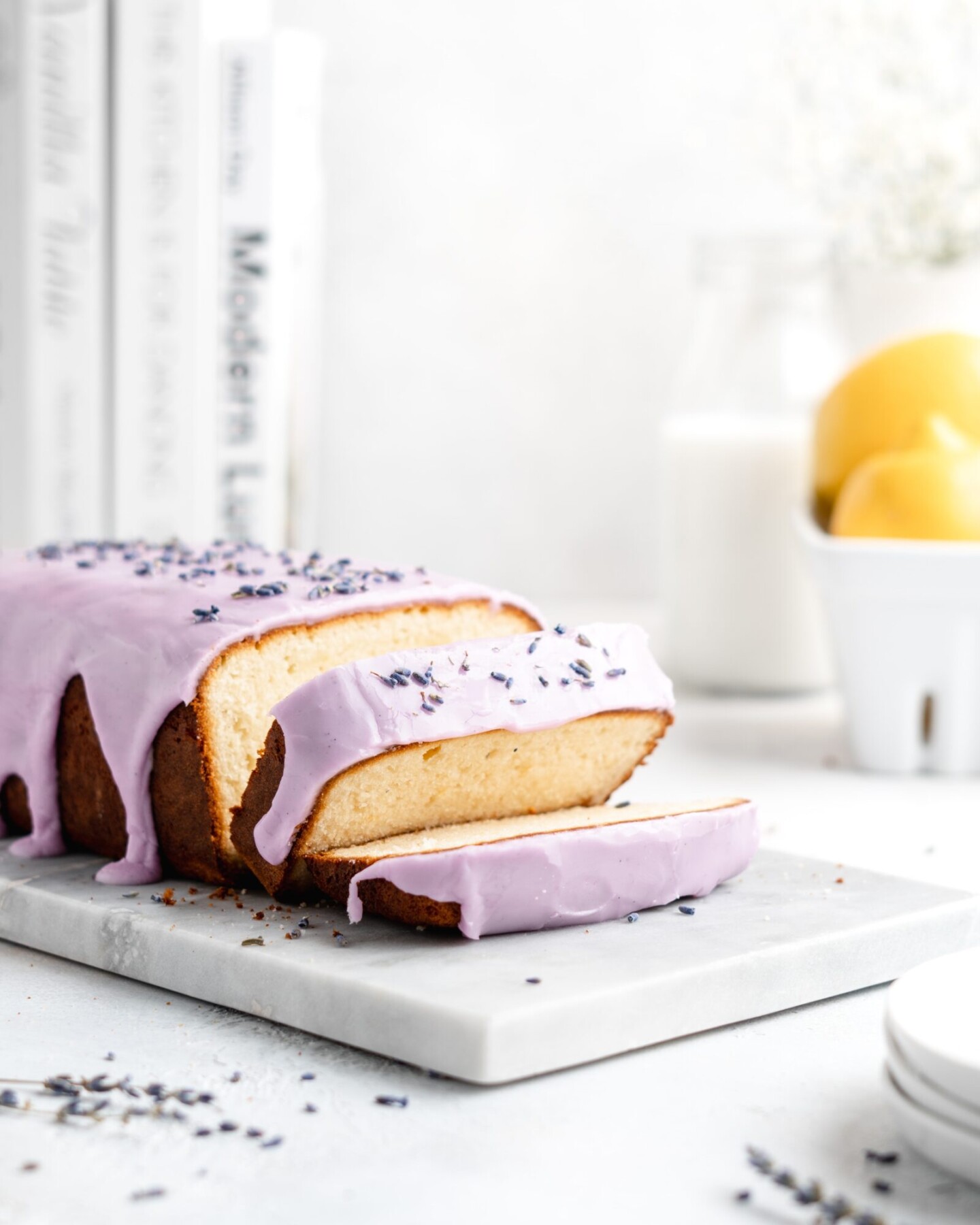 Lemon Lavender Loaf Cake - Food Duchess