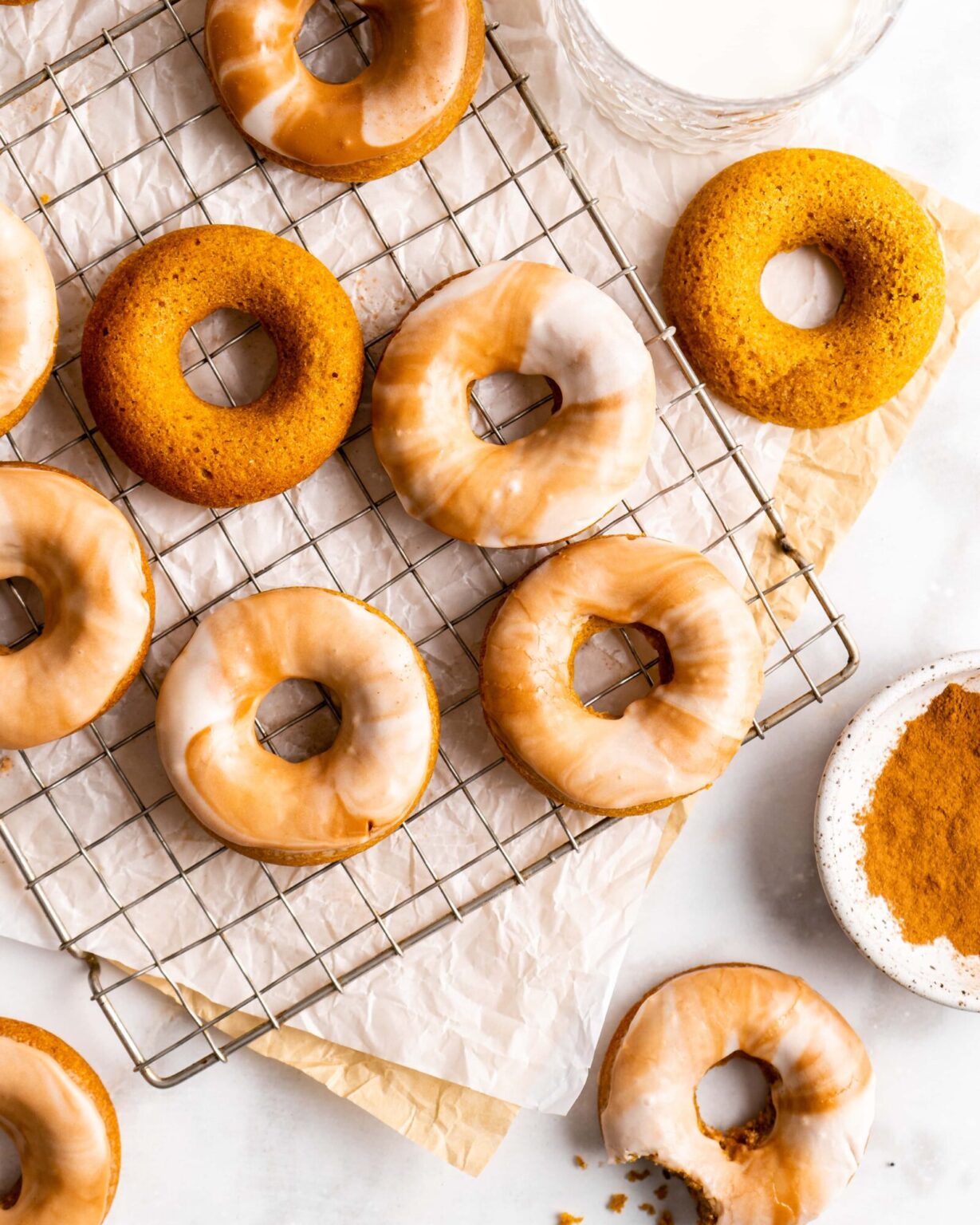 Pumpkin Spice Latte Donuts - Food Duchess