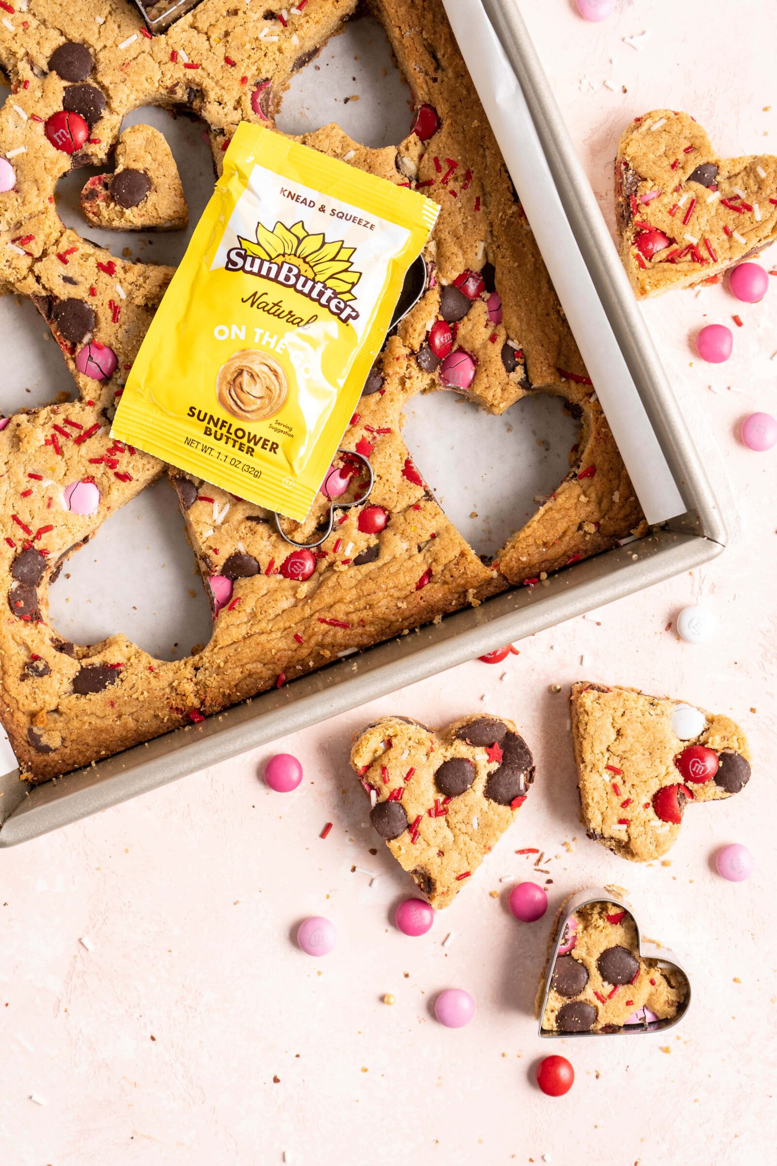 One Bowl SunButter m&m Blondies - Food Duchess