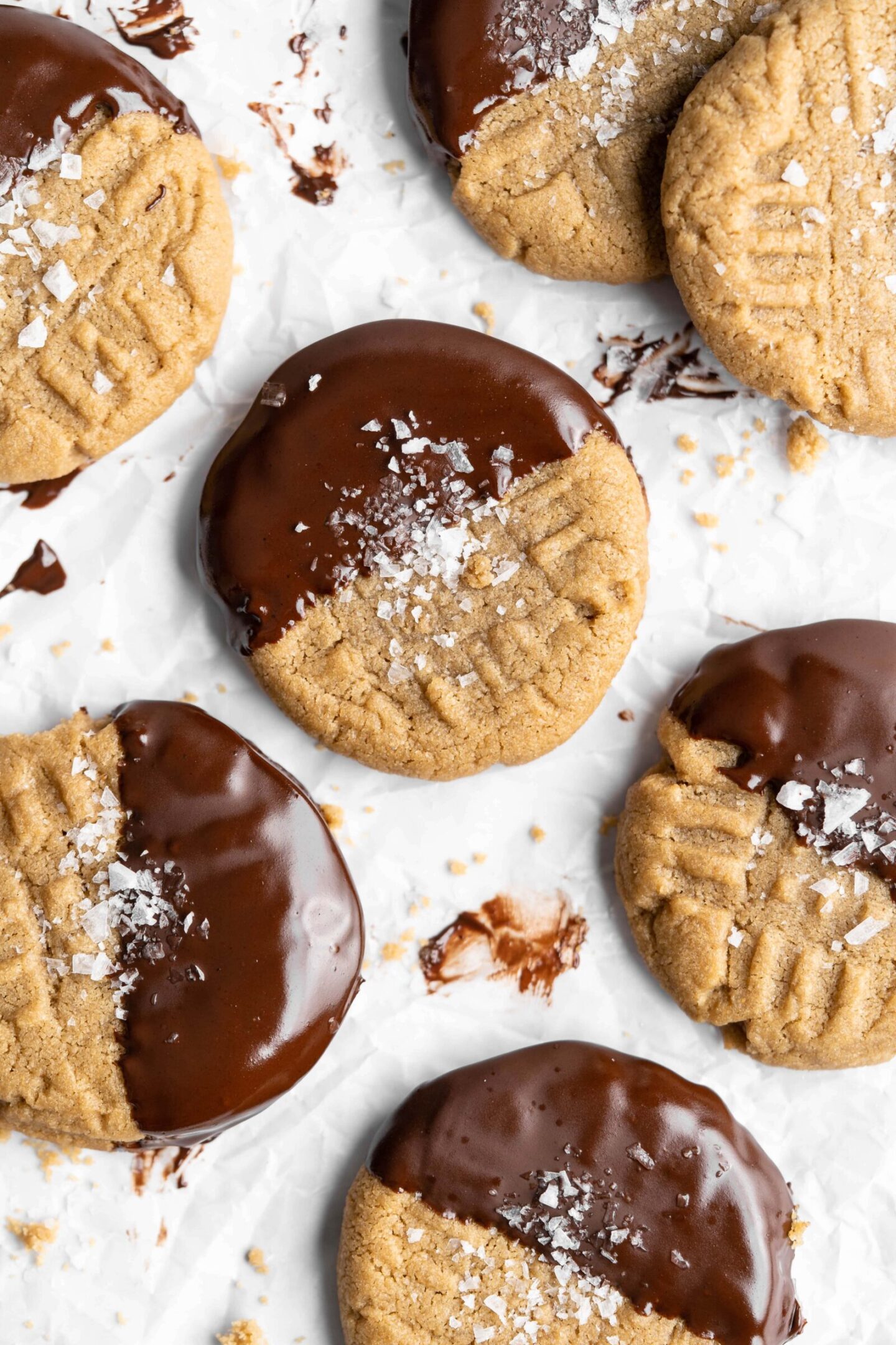 Chewy Chocolate Dipped SunButter Cookies (Peanut & Nut Free)